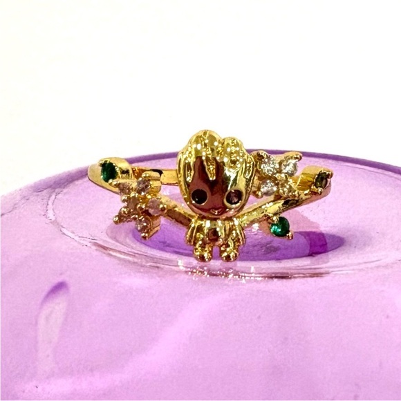 Disney | Jewelry | Guardians Of The Galaxy Groot Gemstone Ring | Poshmark
